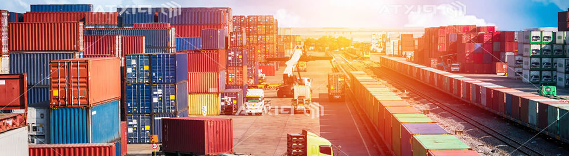 Trucking - Transportation and Logistics Website Template Header Menu Bottom